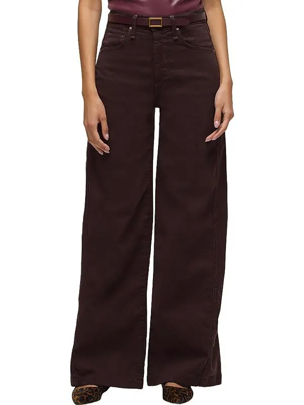 Hudson Jeans James High-rise Wide-leg Jeans - Black Coffee
