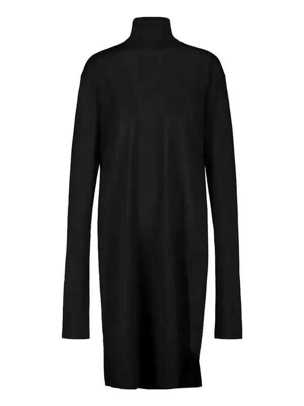TOTÊME Knee-length Turtleneck Knit Dress - Black