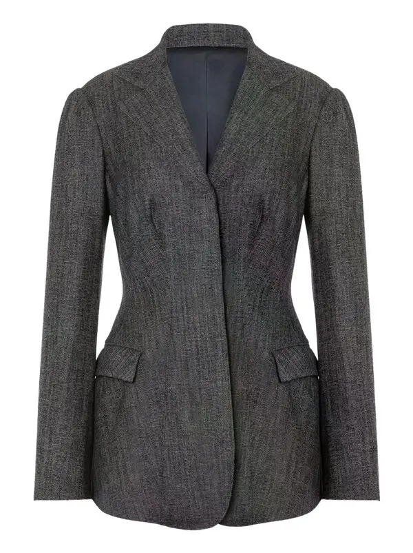 Alberta Ferretti Fitted Blazer - Black