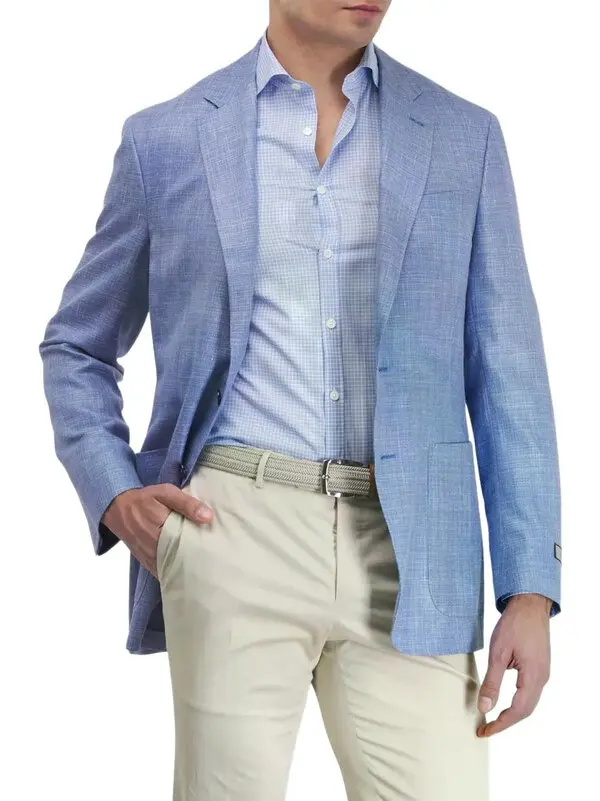 Canali Single-breasted Blazer - Blue