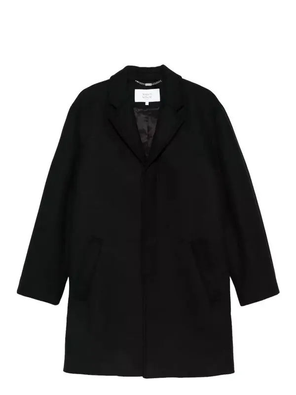 Maison Kitsuné Lapel Welt-pocket Coat - Black