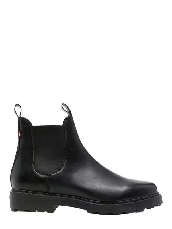 Bally Anni Moon Leather Boots - Black