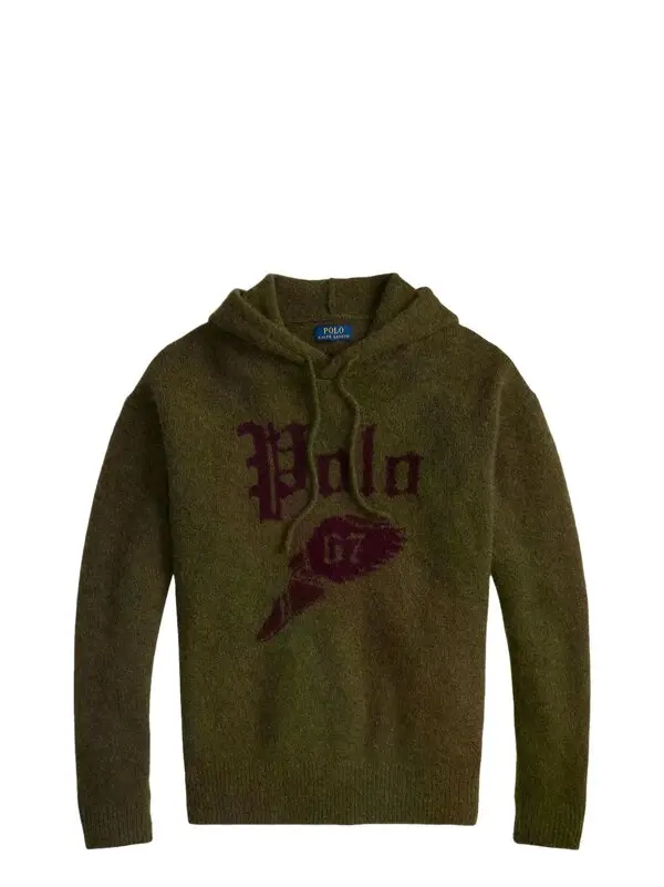 Polo Ralph Lauren Logo-embroidered Hoodie - Green