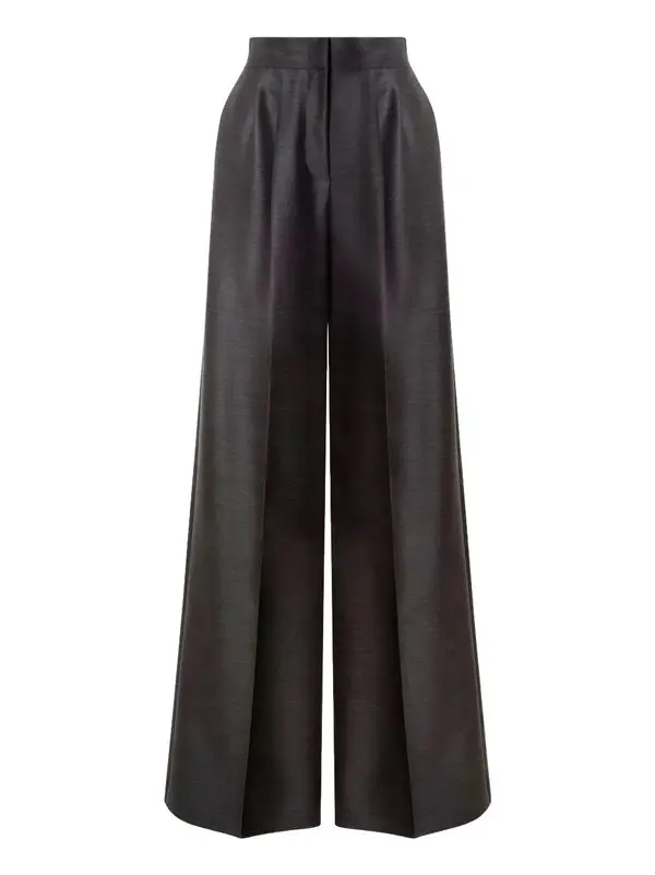 Alberta Ferretti High-waisted Tailored Trousers - Grey