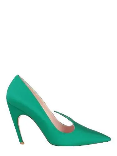ROGER VIVIER Emerald Satin Pumps - Green