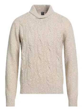 Fedeli Cable-knit Wool And Cashmere Turtleneck - Beige