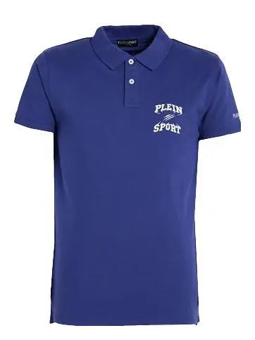 PLEIN SPORT Swim Polo Shirt Midnight Size Polyester, Cotton - Blue