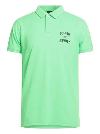 PLEIN SPORT Swim Polo Shirt Midnight Size Polyester, Cotton - Green