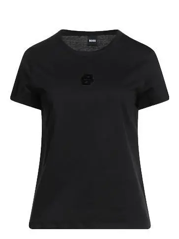 BOSS Cotton T-shirt With Logo - Black