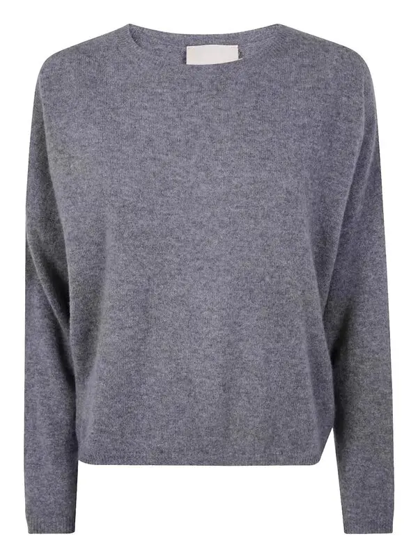 ABSOLUT CASHMERE Crew-neck Cashmere Sweater - Grey