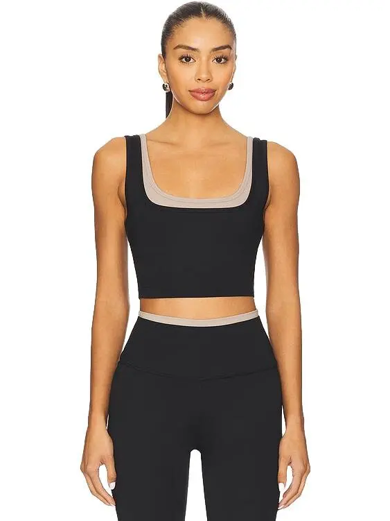 WELLBEING + BEINGWELL Flowwell Rainey Tank - Black & Driftwood