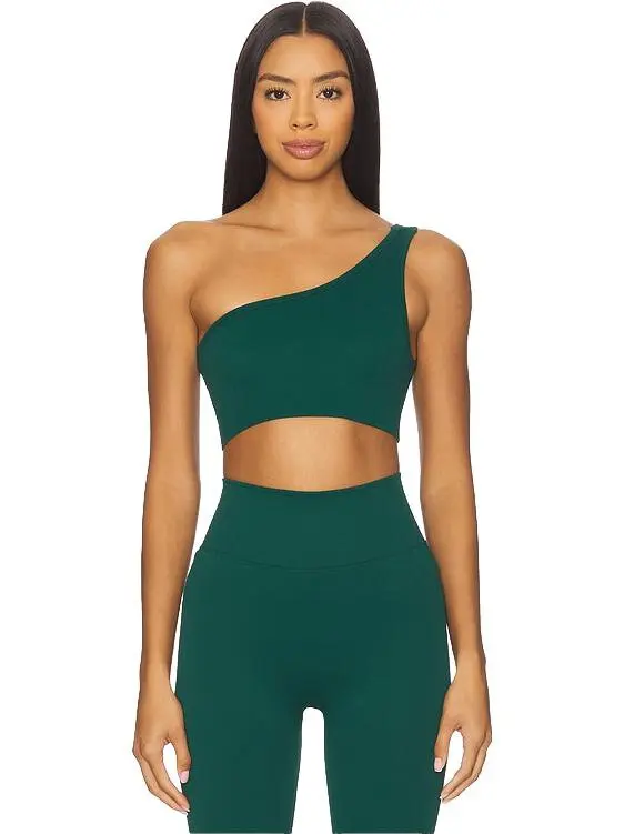 WELLBEING + BEINGWELL Stretchwell Jade Sports Bra In Green - Forest Green