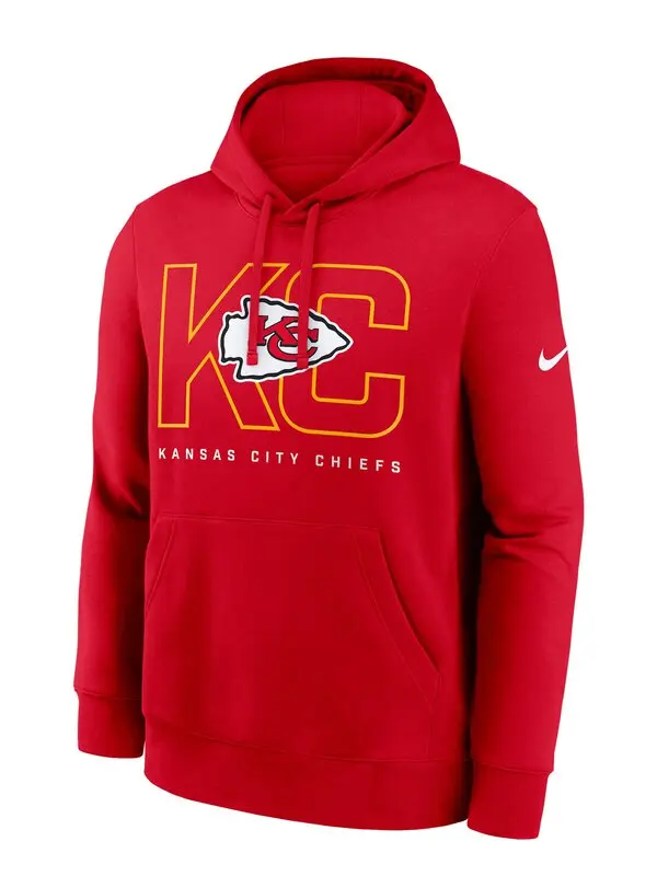 Nike Kansas City Chiefs Busted Play Club Nfl Pullover Hoodie - Red
