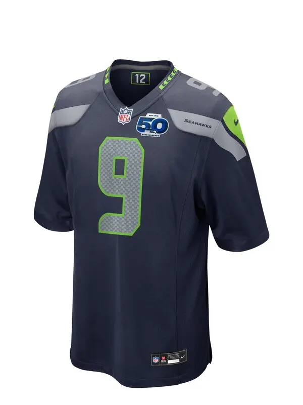 Nike Kenneth Walker Iii Seattle Seahawks 50th Anniversary Nfl Game Jersey - Blue