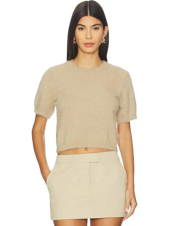 MADISON THE LABEL Ruby Knit Tee - Camel