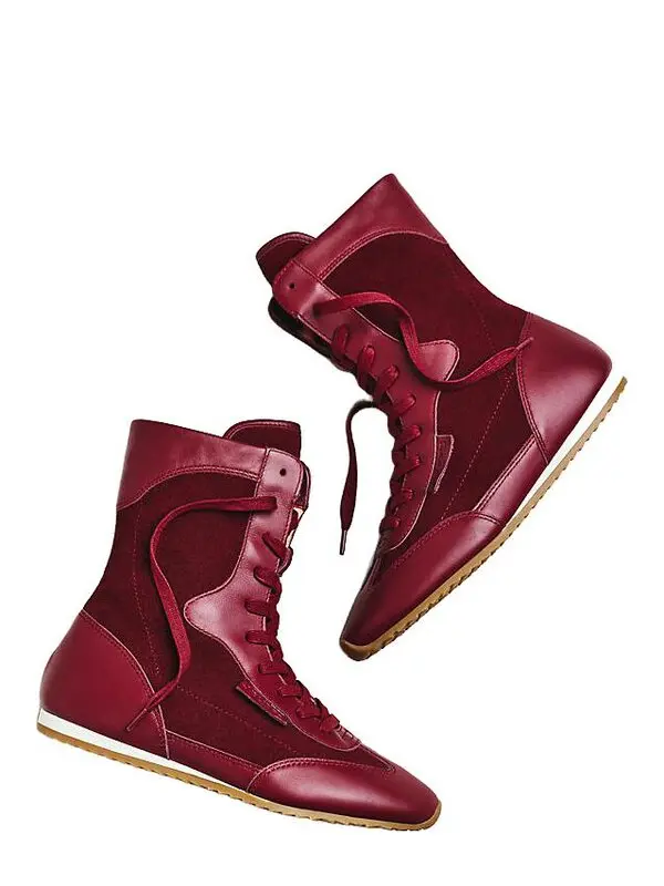 J/SLIDES NYC Phoenix High-top Sneakers - Burgundy