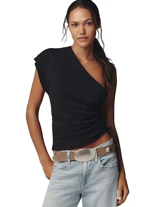 NATION LOS ANGELES Jaylen One-shoulder Top - Black