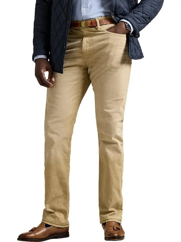 Ralph Lauren Hampton Relaxed Straight Stretch Jean - Hdn Khaki Hill