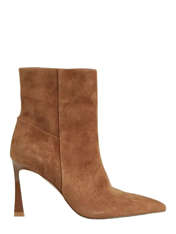 REISS Carina High Heel Ankle Boots - Tan