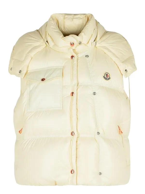 Moncler Pario Padded Vest - Beige