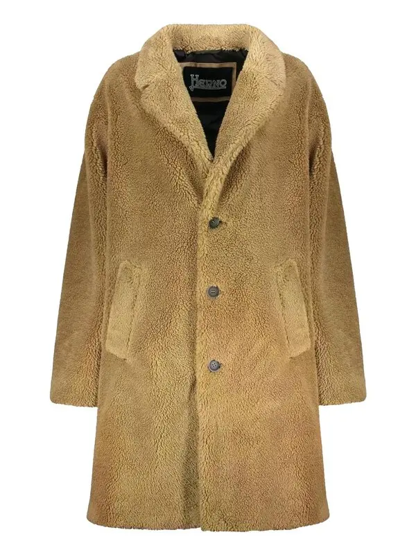 Herno Shearling Coat - Brown