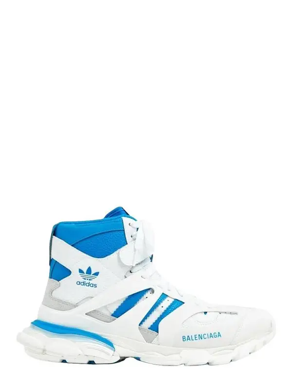 Balenciaga Track Forum High X Adidasin Sneakers - White/blue