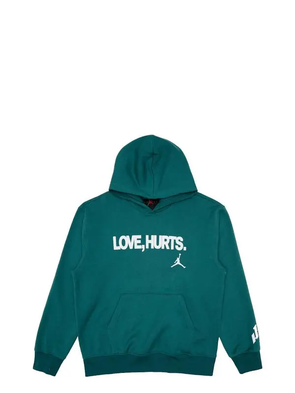 JORDAN Jalen Hurts Love Hurts Pullover Fleece Hoodie - Sport Teal
