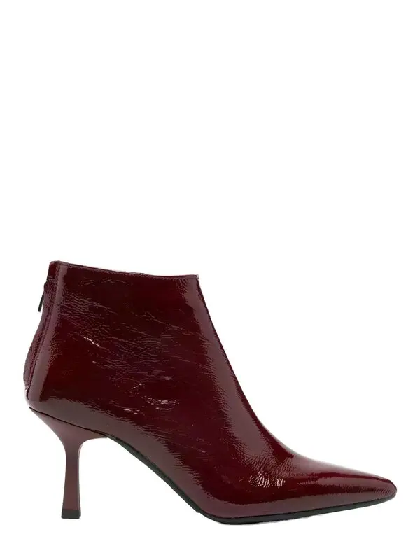 GISEL MOIRE 70mm Amina Boots - Red