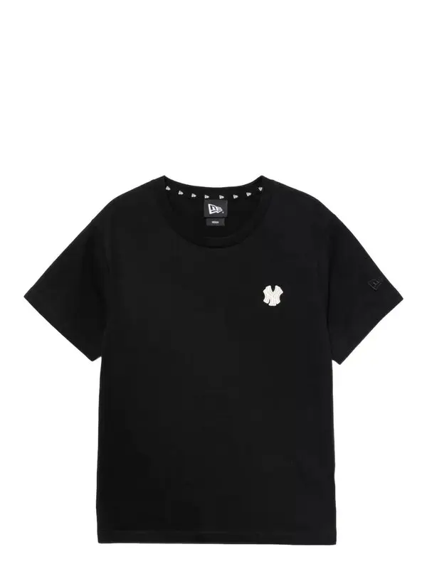 New Era Logo-embossed T-shirt - Black