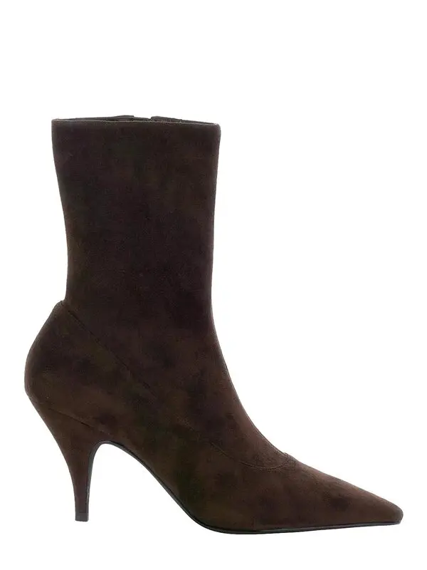 Jeffrey Campbell Pointed-toe Suede Ankle Boots - Brown