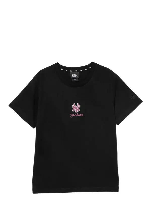 New Era Logo-embroidered T-shirt - Black