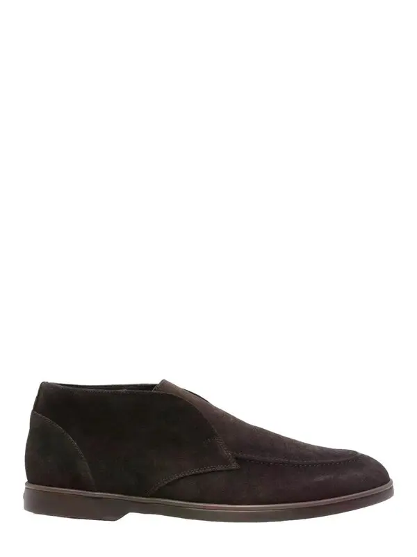 DOUCAL'S Suede Slip-on Desert Boots - Brown