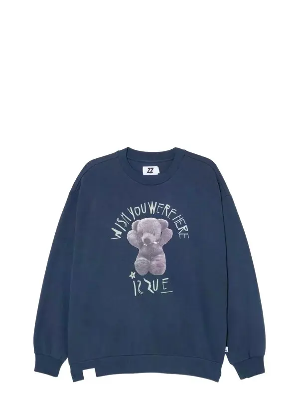 Izzue Graphic-print Sweatshirt - Blue