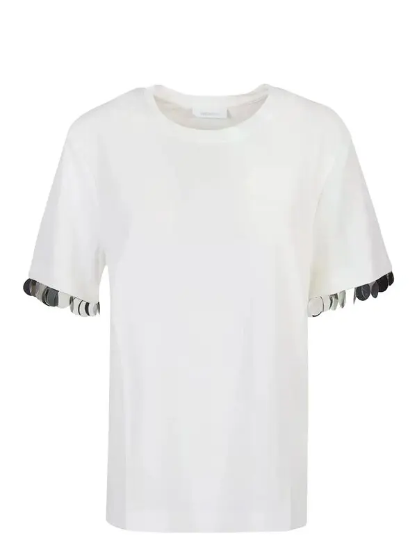 Rabanne Sequin-embellished T-shirt - White