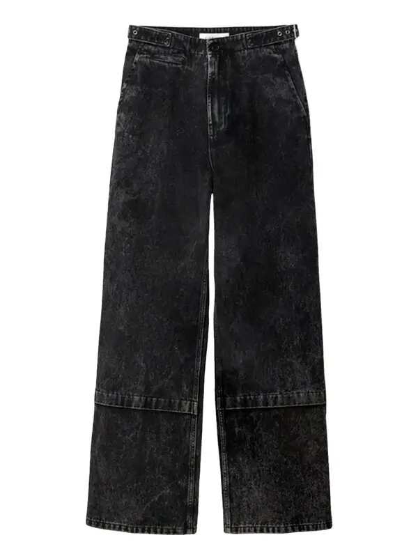 LANVIN Acid-wash Trousers - Black