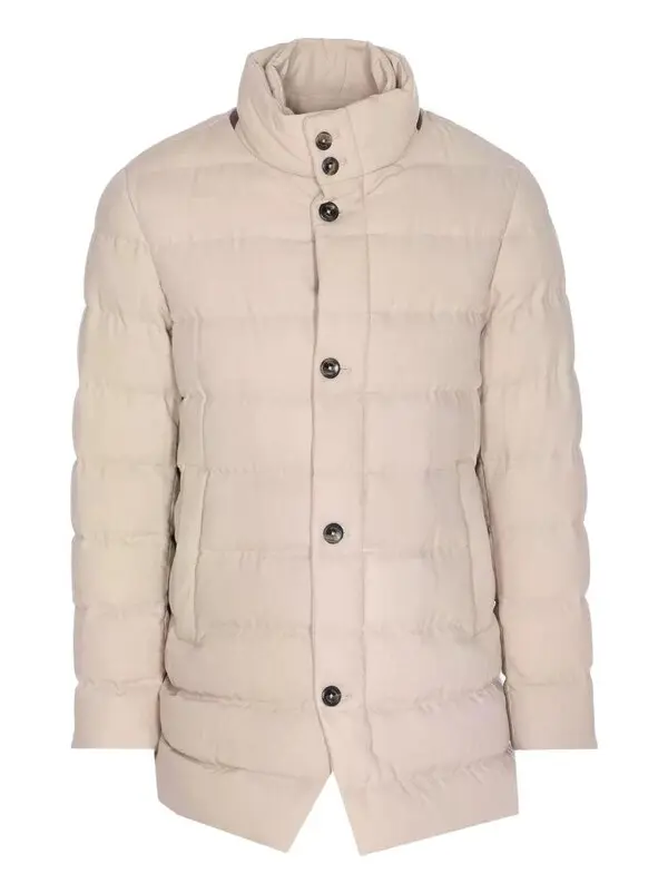 Herno Padded Single-breasted Coat - Neutrals