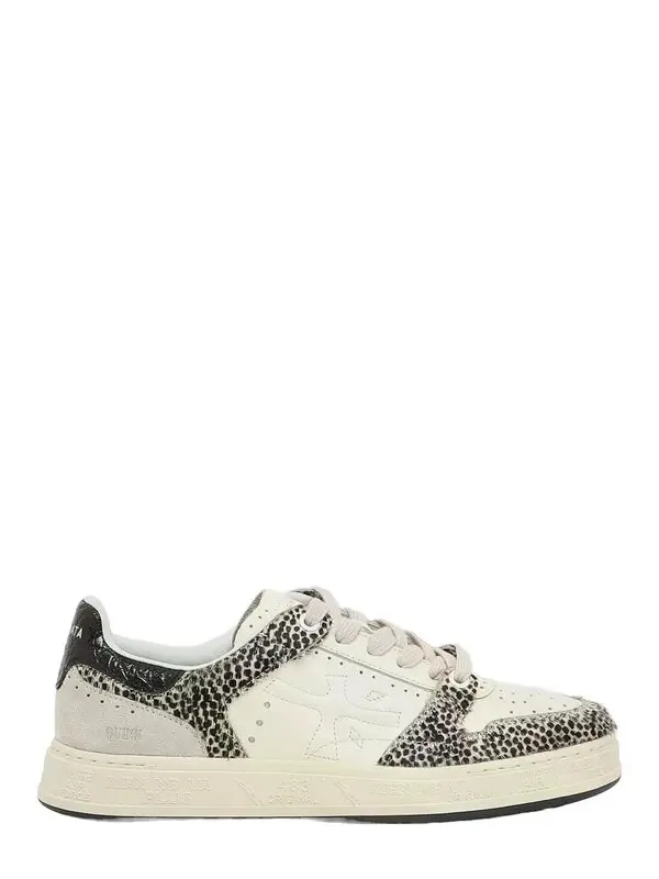 Premiata Quid 7655 Leather-panelled Sneakers - White