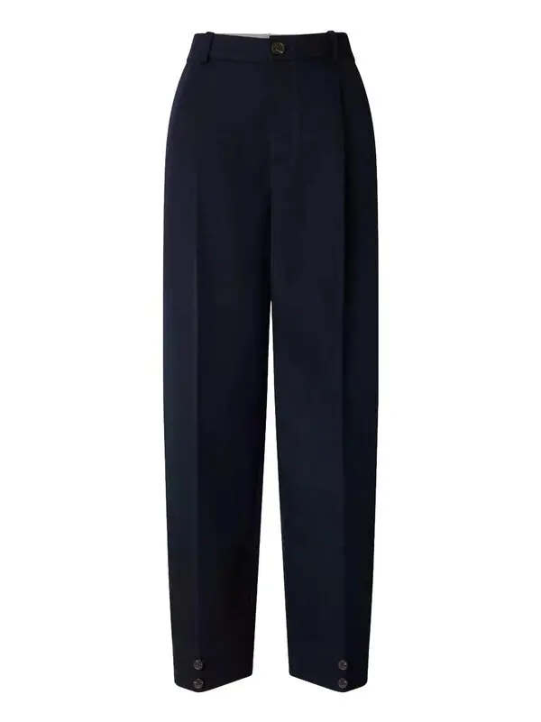 Soeur Pleated Cropped Trousers - Blue