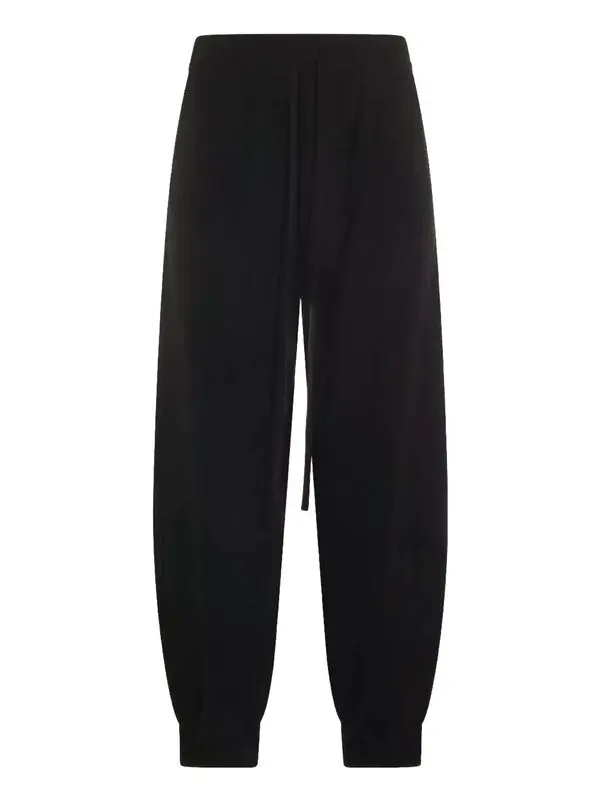 THOM KROM Drawstring Wool Trousers - Black