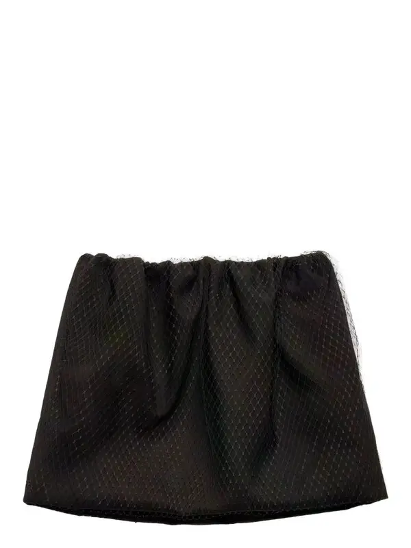 MSGM Layered Mini Skirt - Black