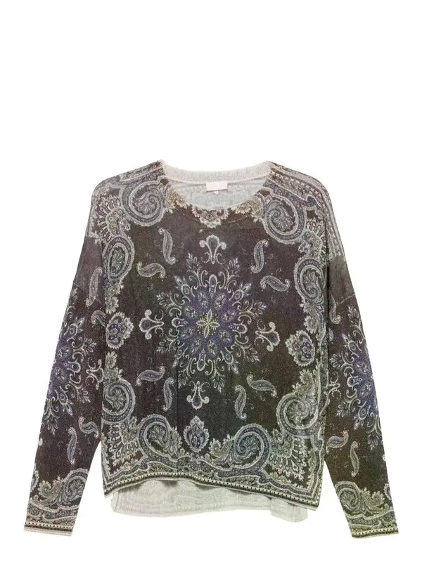 Liu Jo Paisley-pattern Sweater - Brown