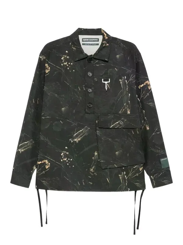 Reese Cooper Floral-print Cargo Shirt - Green