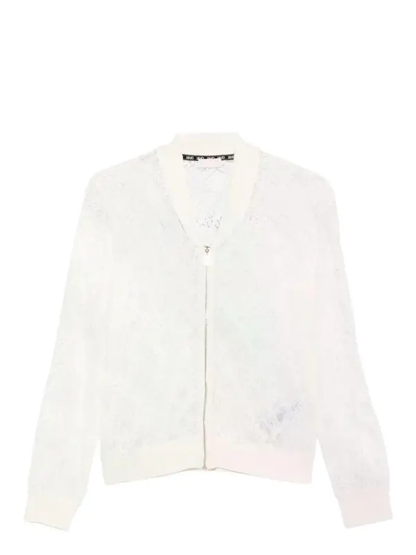 Liu Jo Lace Zip-front Cardigan - White