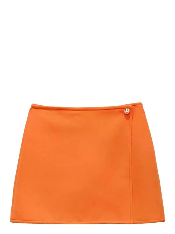 MSGM Button-fastening Mini Skirt - Orange