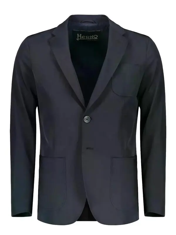 Herno Single-breasted Blazer - Blue