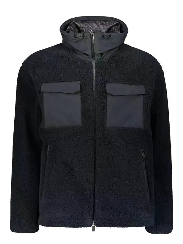 Herno Fleece Puffer Jacket - Black