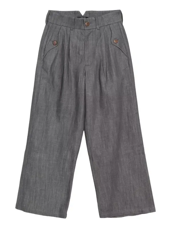 LABRUM Pleated Pocket Pants - Grey