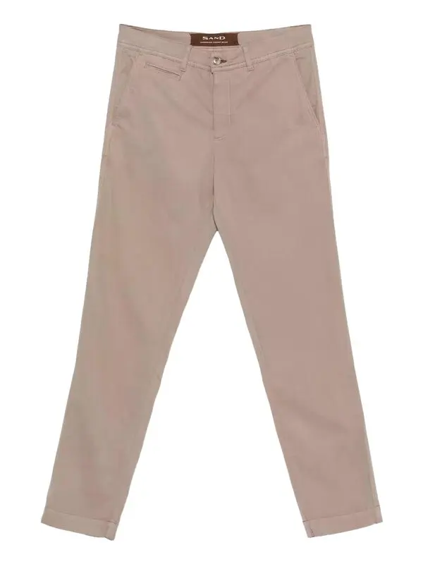 Sand Dilan Suede-touch Trousers - Neutrals