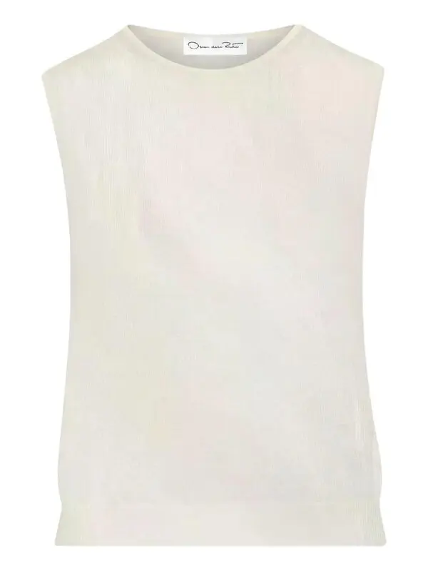 Oscar De La Renta Sleeveless Top - Neutrals