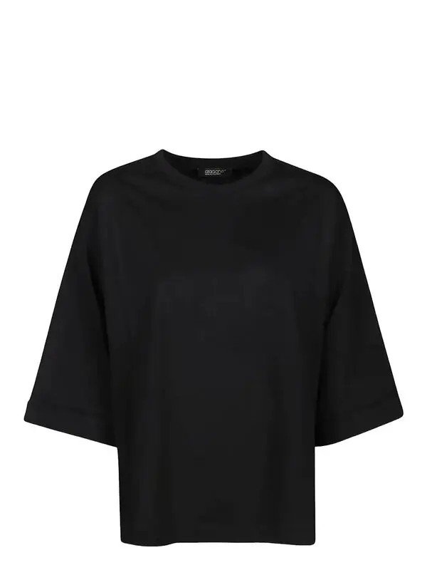 ARAGONA Cotton Long-sleeve T-shirt - Black